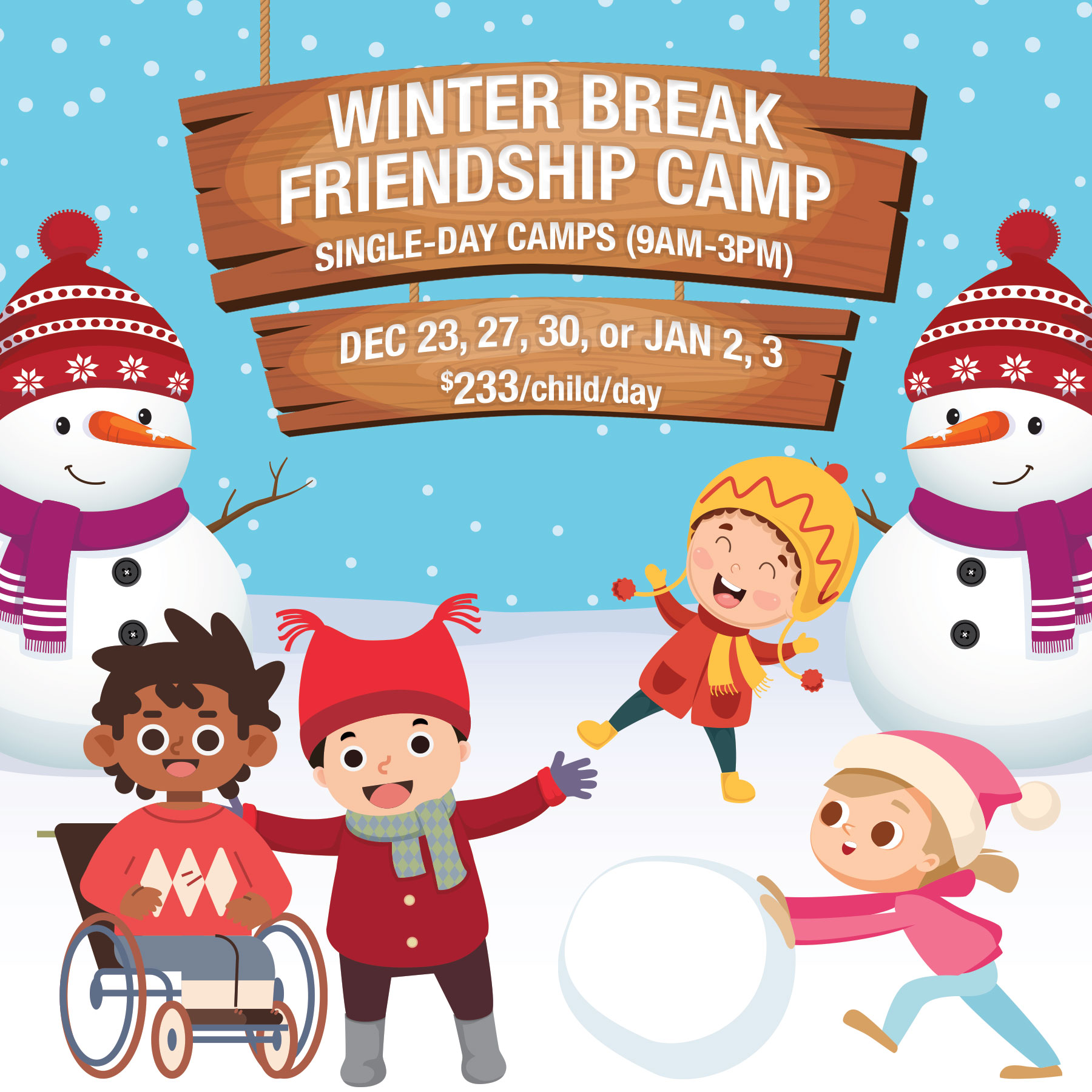 Winter Friendship 1-Day Camp (Rescue Clinic) - Growing Healthy Seasons